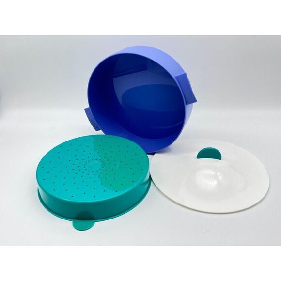 Tupperware | Kitchen | 9 Tupperware Microwave Steamer Dish Strainer ...